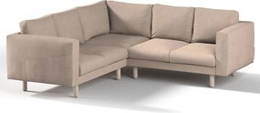 Potah na pohovku IKEA Norsborg rohová 4-místná barva béžová látka pletený vzor