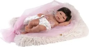 Llorens 73804 NEW BORN HOLČIČKA - realistická panenka miminko s celovi