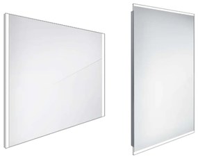 Nimco - Zrcadlo s LED osvětlením, 80x70 cm, hliník ZP 11003