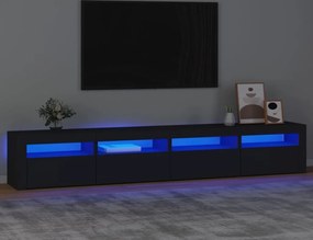 vidaXL TV skříňka s LED osvětlením 240x35x40 cm [3152763] Barva: Černá