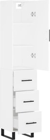 Skříň highboard bílá 34,5 x 34 x 180 cm kompozitní dřevo 3198873