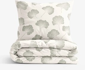 Goldea bavlněné povlečení - listy ginkgo 200 x 200 a 2ks 70 x 90 cm
