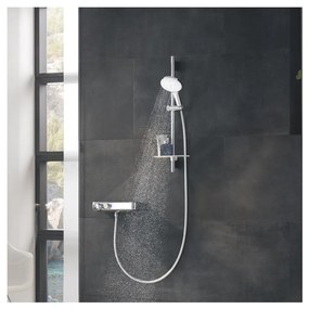 Grohe Rainshower SmartActive 130 - Ruční sprcha se 3 proudy, bílá spodní část sprchy, 9,5 l/min omezovač průtoku, měsíční bílá 26574LS0