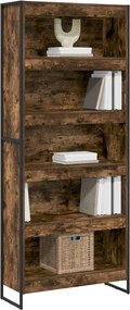 Knihovna 80 x 30 x 189,5 cm Kompozitní dřevo Kouřový dub 3403012