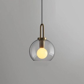 Toolight - Závěsné svítidlo ze skla 1xE27 60W APP442-CP, zlatá, OSW-05633