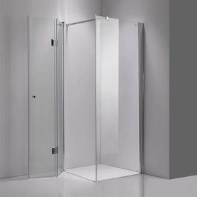 BPS-koupelny Čtvercový sprchový kout HYD-SK1180B 90x90 chrom/transparent - bez vaničky