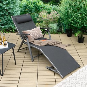 Costway Patio lehátko venkovní patio židle skládací lehátko s 8 nastavitelnými