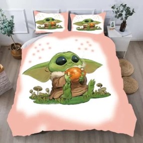 3-dílné ložní povlečení Star Wars Yoda 3D Varianta: YODA 10, Velikost: EU Double (200cmx200cm)