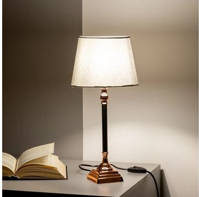 BRILAGI - Stolní lampa CERIA 1xE14/40W/230V pr. 20,5cm černá/měděná/šedá