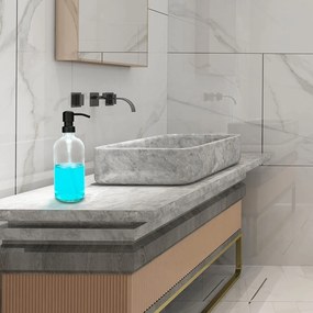 Arte Regal Dávkovač na mýdlo/šampón/kondicionér dávkovač - 0,5l - čiré sklo