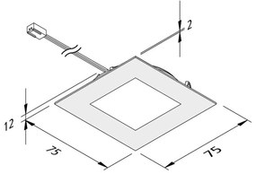 LED podhledové světlo FAQ 68 3ks ocel 4W 930