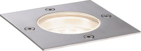 P 94227 Plug & Shine zemní svítidlo hranaté IP65 3000K 4W 24V stříbrná - PAULMANN