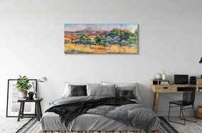 akrylový obraz Art maloval podzimní pohled 120x60 cm