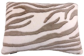 Bílo hnědý polštář Zebra - 40*60*15cm
