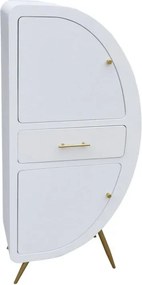 Úložná skříňka Venus 60 cm bílá/zlatá