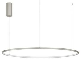 Minimalistický LED lustr Nova Luce Tarquin - stříbrná, 1000 mm, 59 W LED, 2144 lm