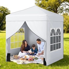 Costway Pop Up Pavilion Skládací zahradní altánek s odnímatelnými bočními