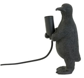 Matně černá stolní lampa (výška 24 cm) Penguin – Light &amp; Living