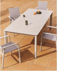 Zahradní jídelní stůl s deskou z kamene 100x220 cm Anafi – Kave Home