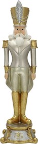 Figurka Louskáčka 42cm silver gold