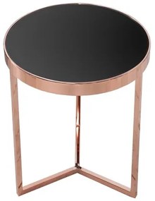 Boční stolek Art Deco 50cm měď-černá / 36724