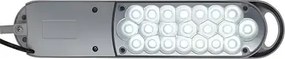 Maul Atlantic stříbrná / Stolní LED lampička s klipem / 400 lm / 6500K