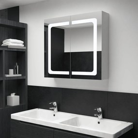 vidaXL LED koupelnová skříňka se zrcadlem 80 x 12,2 x 68 cm