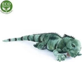 RAPPA Plyšový leguán zelený 70 cm / ECO-FRIENDLY / od 0 měsíců