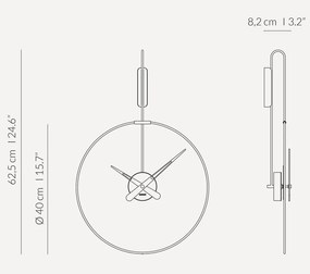 Designové nástěnné hodiny Nomon Micro Daro 62 cm