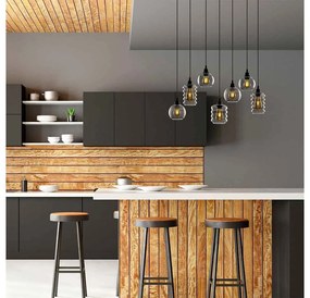 Designový lustr Walden 85 cm kouřový