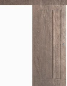 posuvné interiérové dveře na stěnu vasco doors FARO plné, model 6 Průchozí rozměr: 70 x 197 cm, Orientace dveří: Levé dveře, Dekor: Dub rustikální