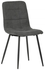 Jídelní židle SUSAN — kov, látka, více barev Zelená
