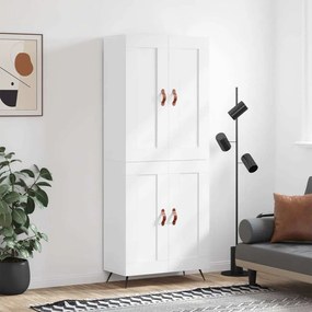 vidaXL Skříň highboard 69,5 x 34 x 180 cm kompozitní dřevo [3199658] Barva: Bílá