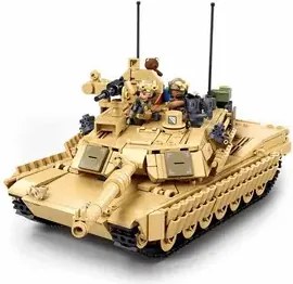 Sluban Model Bricks M38-B1365 Bitevní tank M1A2 Abrams TUSK II 2v1/ fi