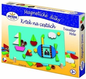 Puzzle detoa krteček na cestách - magnetické dílky