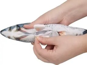 Flamingo Flounder Elektronická hračka pro kočky Ryba šedá 29cm