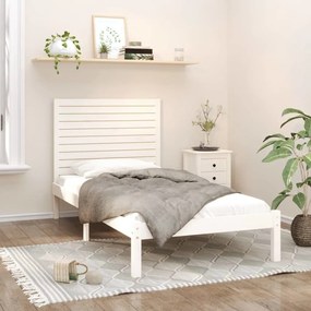 vidaXL Rám postele masivní dřevo 90 x 200 cm [3104597] Barva: Bílá