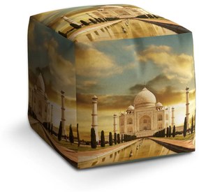 Sablio Taburet Cube Taj Mahal: 40x40x40 cm
