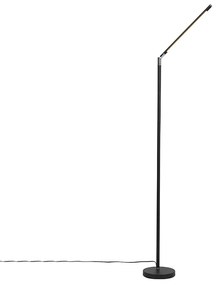 Moderní stojací lampa černá včetně LED s dotykovým stmívačem - Berdien
