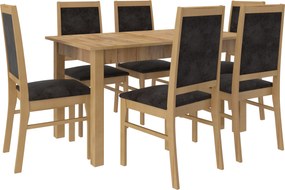 ADRK Furniture Sada stolu s židlemi RODOS 25 SE-ROD-25-C-B043