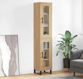 vidaXL Skříň highboard 34,5x34x180 cm kompozit [3199450] Barva: dub sonoma