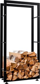 Stojan na palivové dřevo Keri V2 25x60x125 – černá