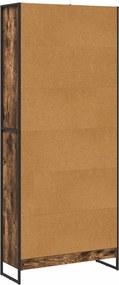 Knihovna 80 x 30 x 189,5 cm Kompozitní dřevo Kouřový dub 3403012