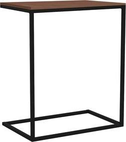 Odkládací stolek černý 55 x 35 x 66 cm kompozitní dřevo 336132