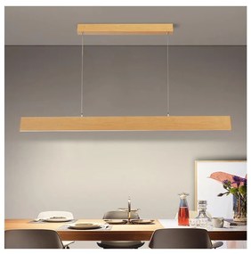 Brilagi - LED Stm. lustr na lanku SLIMLINE LED/40W/230V 3000-6000K dekor dubu+DO BRI362