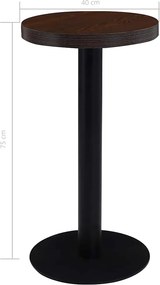 Bistro stolek tmavě hnědý 40 cm MDF 286416