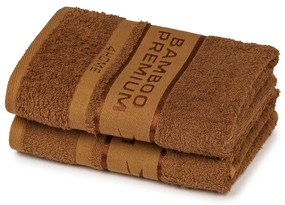 4Home Bamboo Premium ručník hnědá, 50 x 100 cm, sada 2 ks