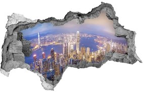 Wallmuralia Fototapeta díra na zeď 3D Hongkong panorama 95x73 cm