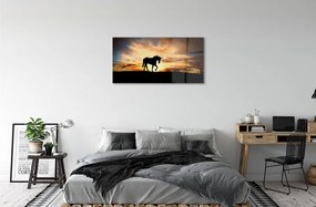 akrylový obraz Unicorn sunset 100x50 cm