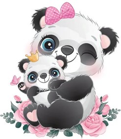 Plakát Pandí máma a mládě